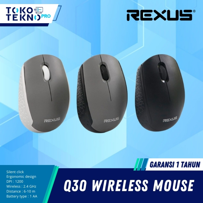 Jual Rexus Q30 Wireless Office Mouse Garansi Resmi | Shopee Indonesia