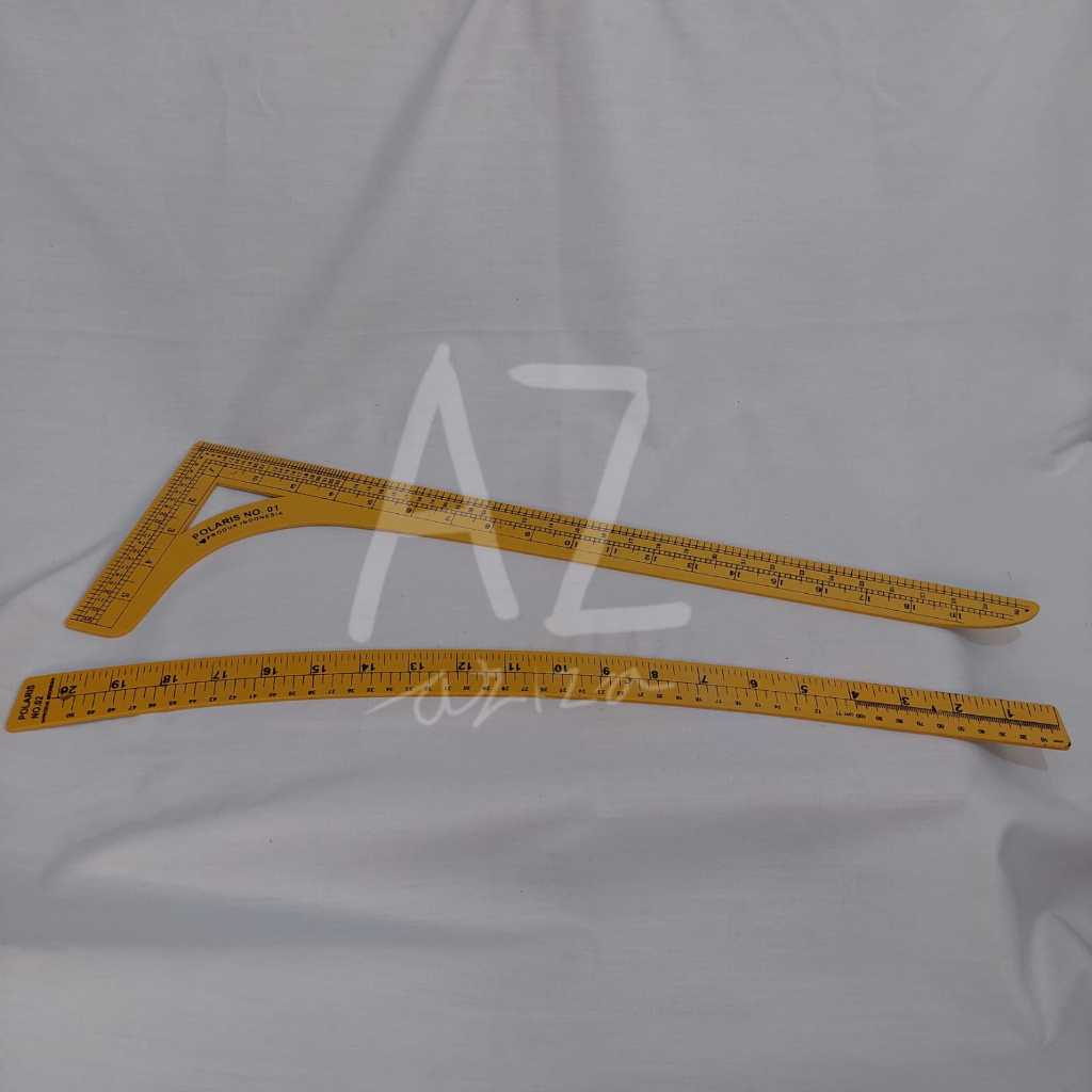 Jual Penggaris Pola Baju Besar Satu Set No. 01 & 02/ Penggaris Pola ...