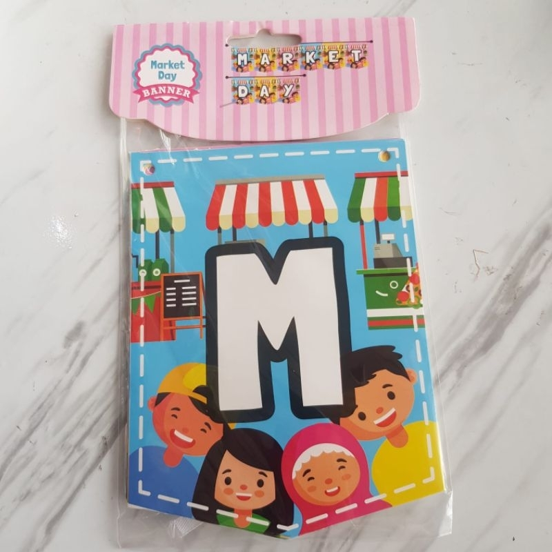 Jual MARKET DAY BUNTING FLAG BANNER BENDERA JUAL BELI KEGIATAN SEKOLAH ...