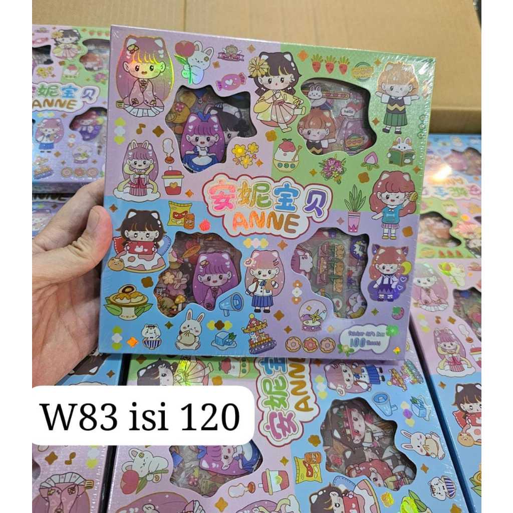 Jual Sticker MOMO Isi 100 Lembar Stiker Waterproof Botol Minum Tumblr ...