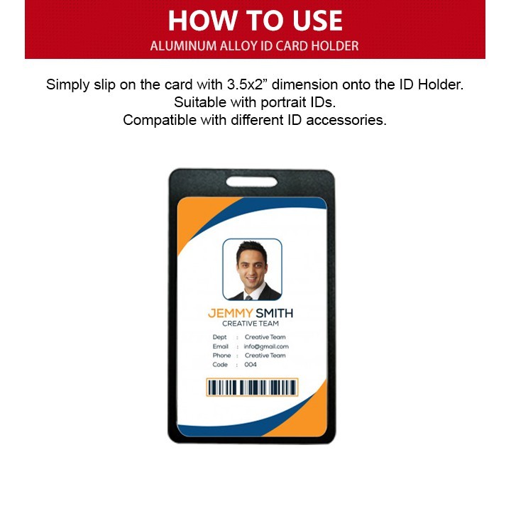 Jual QUAFF Aluminium Alloy ID Card Holder LCX3 Atm Ukuran 86x54mm ...