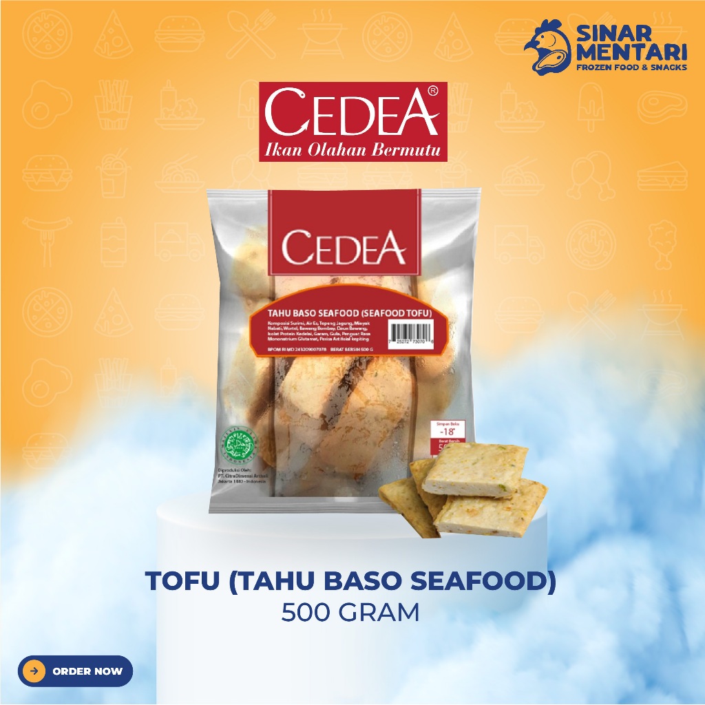 Jual CEDEA tofu tahu baso seafood 500 gram | Shopee Indonesia