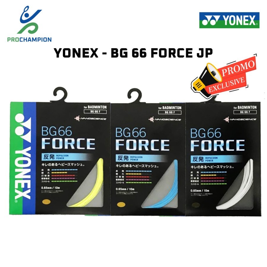 Jual Yonex Bg66 Bg 66 Force Jp / Japan / Jepang Senar Badminton ...