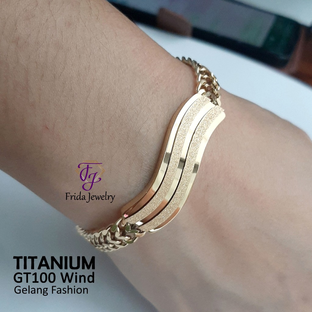 Jual Gelang Ori Titanium Model Peneng Motif Wind Blows Elegan Mewah ...