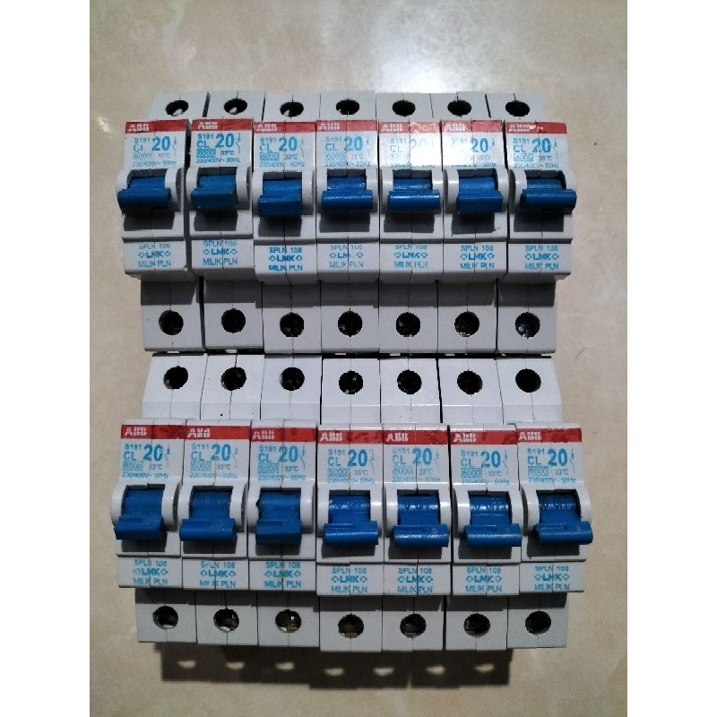 Jual MCB ABB s191 10A,16A, 20A,25A,35A,50A,63A,1phase pln ORIGINAL | Shopee Indonesia