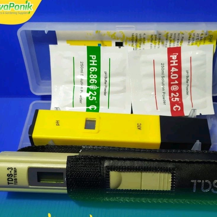 Jual Paket Alat Ukur pH Meter & TDS Meter Digital untuk Hidroponik system atau Air Akuarium ...