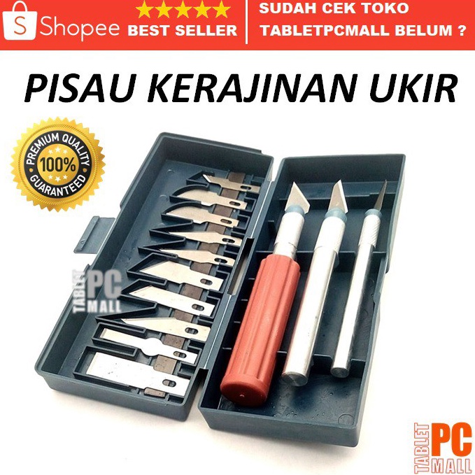 Jual Langsung Beliii Pisau Kerajinan Ukir Seni Grafir Multifungsi 13in1 ...