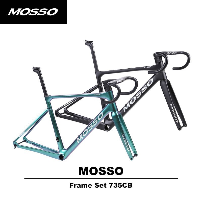 Jual FRAME SET MOSSO 735 CB FULL CARBON ROAD BIKE 700C | Shopee Indonesia
