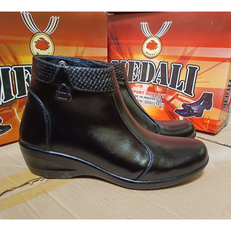 Jual Sepatu PDH Wanita Kulit Asli Sepatu Polwan Sepatu kerja Sepatu ...