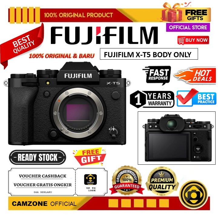 Jual Fujifilm X-T5 Body Only Fuji XT5 XT 5 Body Only Fuji Mirrorless Camera | Shopee Indonesia