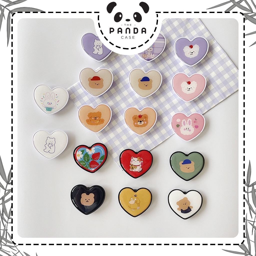 Jual [TPC] BISA COD Pop Socket Phone Holder HP Korean Style Love Heart ...