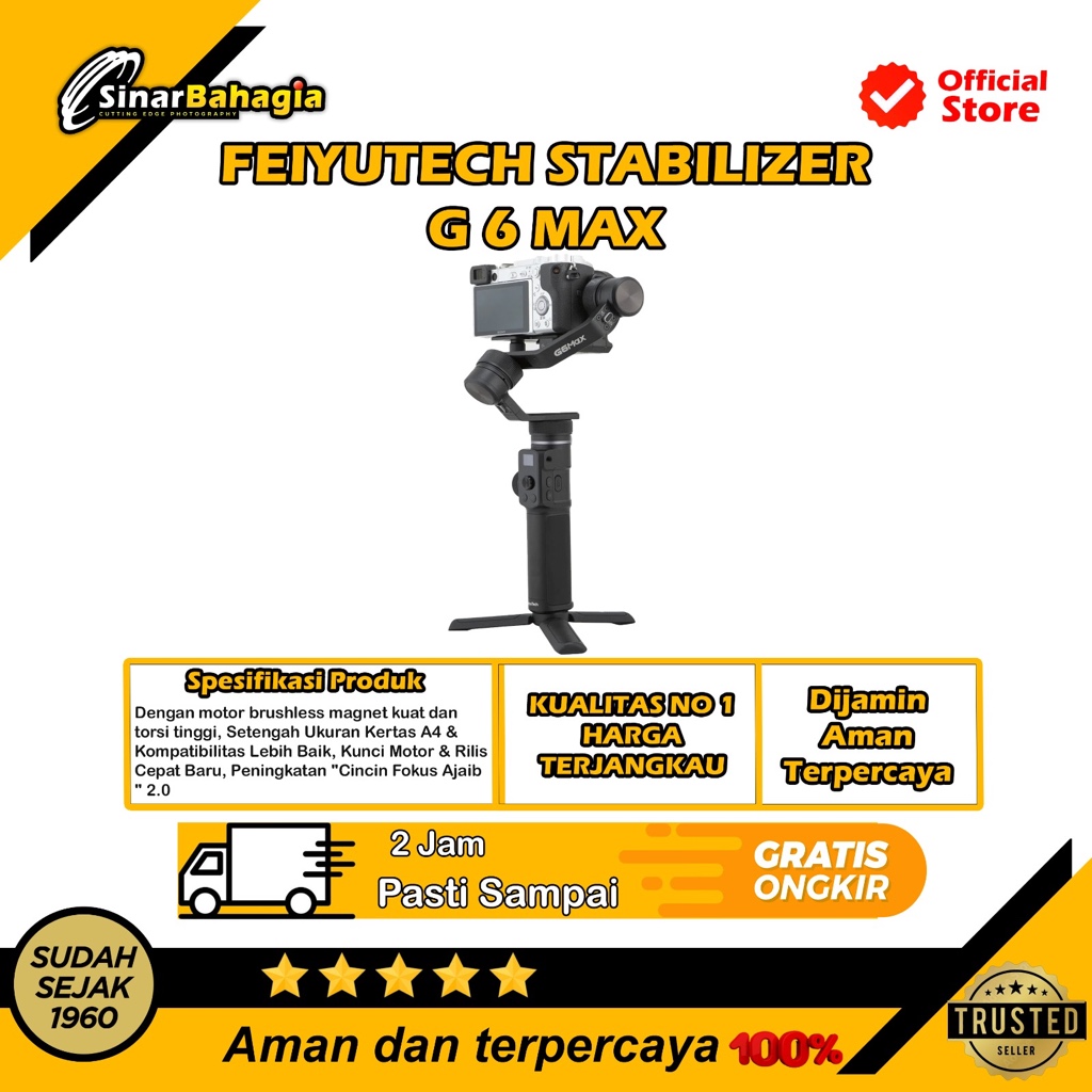 Jual feiyutech stabilizer G6 max / stabilizer G 6 MAX/ gimbal | Shopee ...