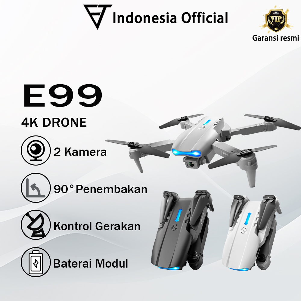Jual FTT RC Drone E99 Pro HD Dual Kamera Professional WIFI FPV Aerial Photography | Shopee Indonesia
