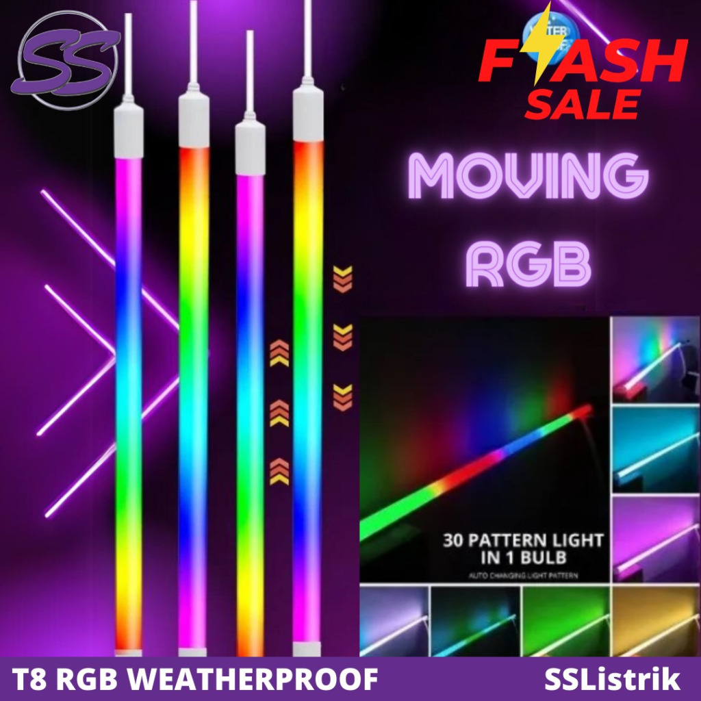 Jual Lampu TL RGB Weatherproof T8 120cm | Shopee Indonesia