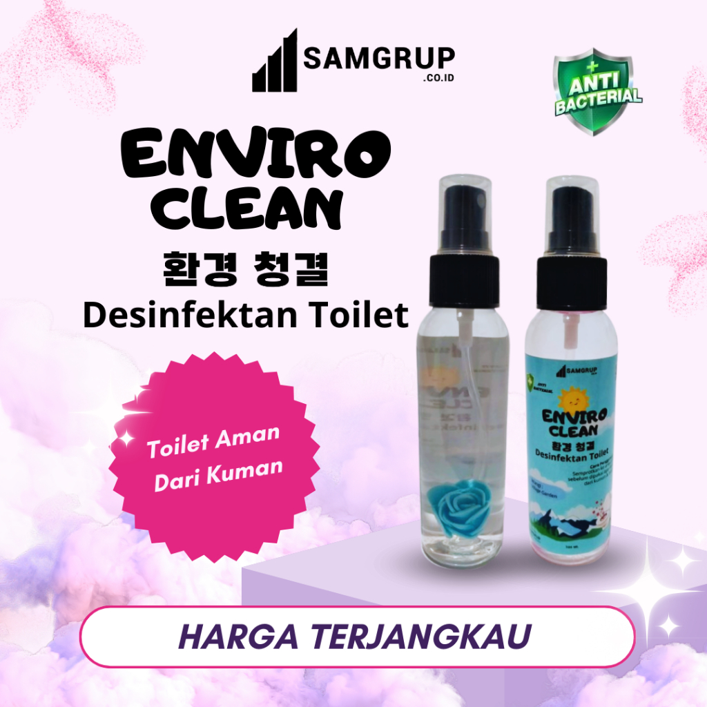 Jual Enviro Clean Desinfektan Toilet Rose Blue 100ml | Shopee Indonesia