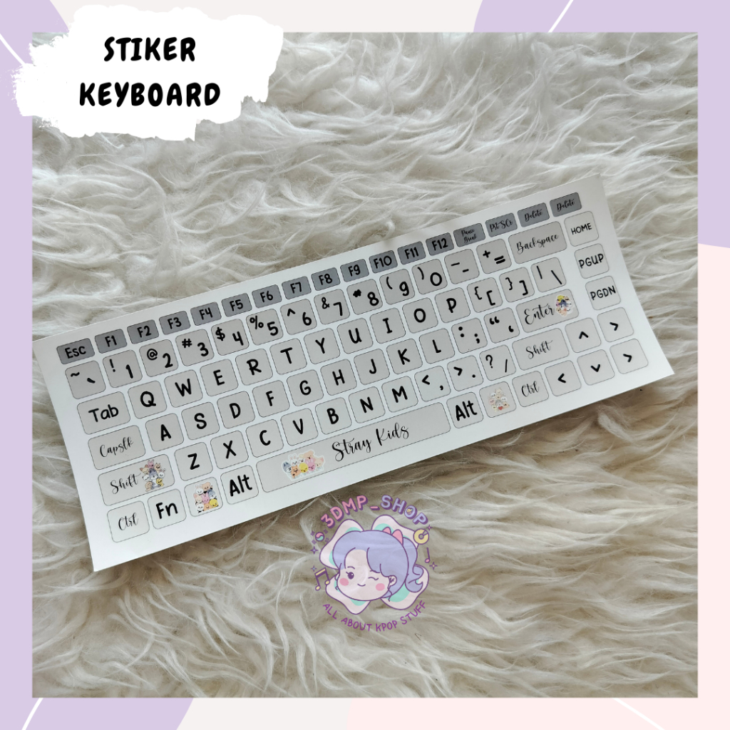 Jual STIKER KEYBOARD CUSTOM KPOP BLACKPINK STRAY KIDS NCT 127 NARUTO ...