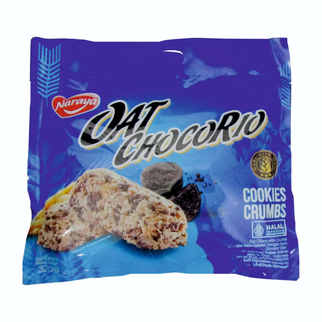 Jual Oat choco naraya rasa COOKIES CRUMBS 400gr varian rasa baru ...