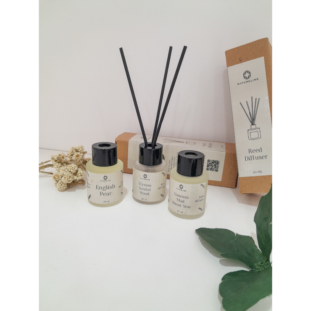 Jual Reed Diffuser 20ml pengharum ruangan mewah stik rotan fiber ...