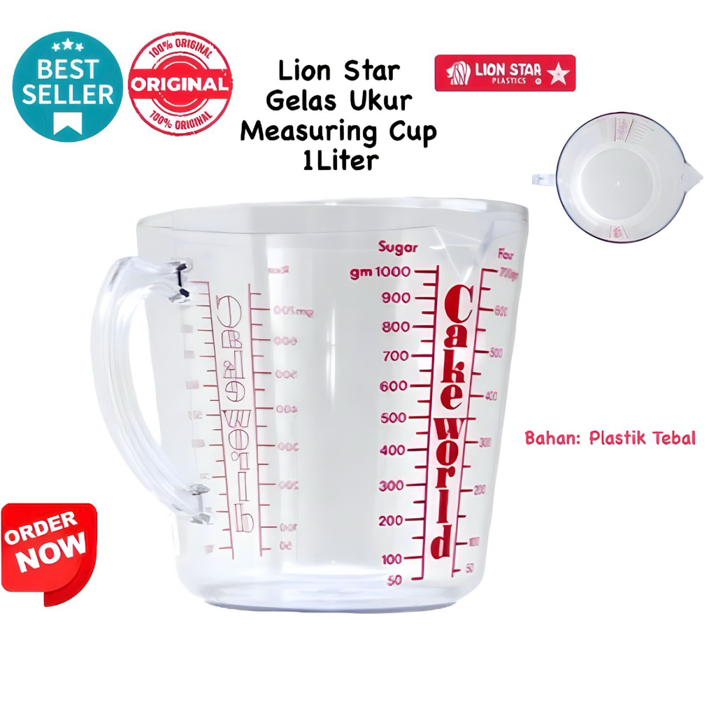 Jual (BISA COD) PROMO Gelas Ukur Takaran Super Measuring Cup Lion Star ...