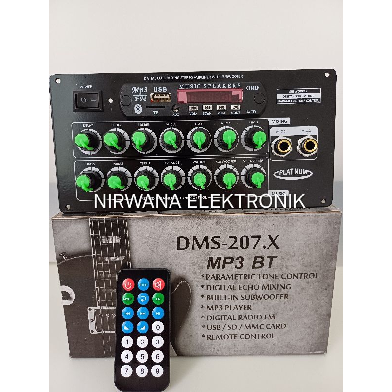 Jual TONE CONTROL PLUS MP3 BLUETOOTH ECHO MIXING DMS 207X | Shopee ...