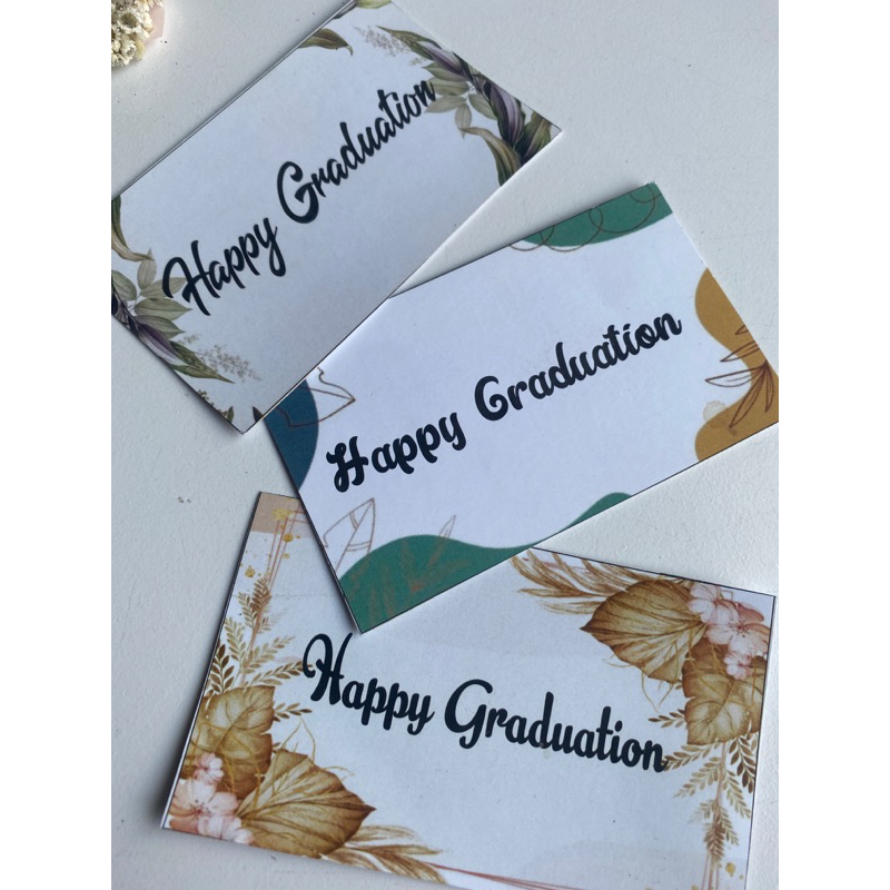 Jual kartu ucapan happy graduation bahan bucket bunga dan craft ...