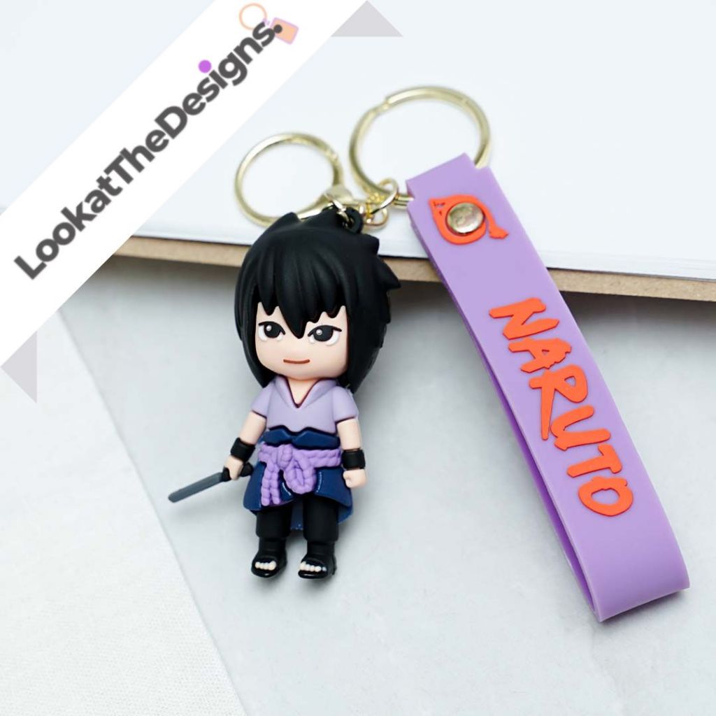Jual Gantungan Kunci 3D Naruto Sasuke Kakashi Garaa Sakura - Gantungan ...