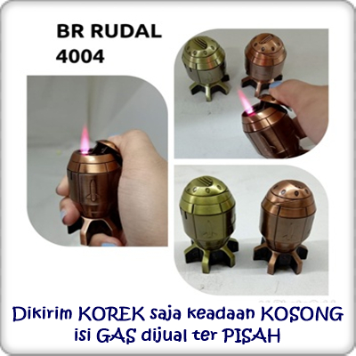 Jual Korek Api Gas Bara Model Rocket Bom Atom 4004 / korek api unik ...