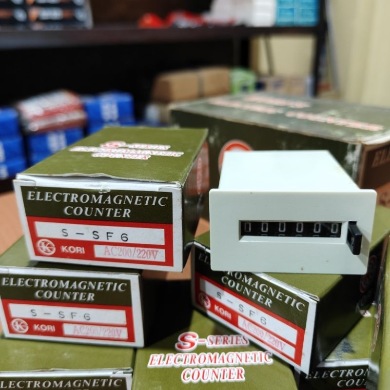 Jual KORI SEIKI Electromagnetic Counter Analog 6-Digits Pulse S-SF6 Made in JAPAN | Shopee Indonesia