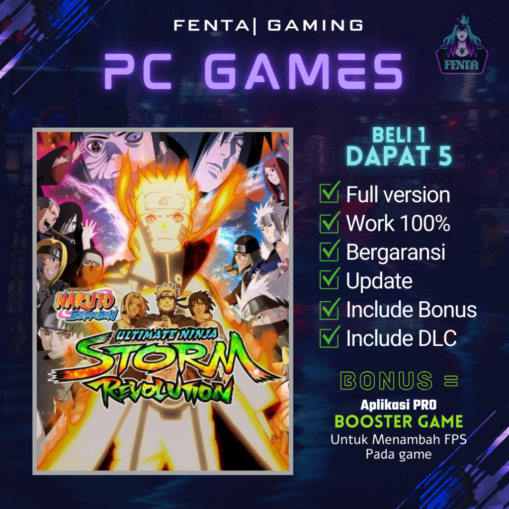 Jual NARUTO SHIPPUDEN ULTIMATE NINJA STORM REVOLUTION - GAME PC - GAME ...