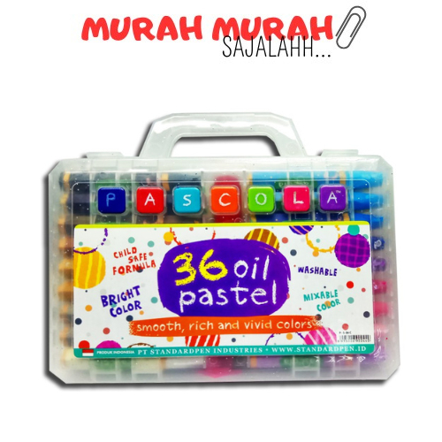 Jual Standard Pascola Oil Pastel 36 / Set ( Crayon / Pewarna / Coloring ...