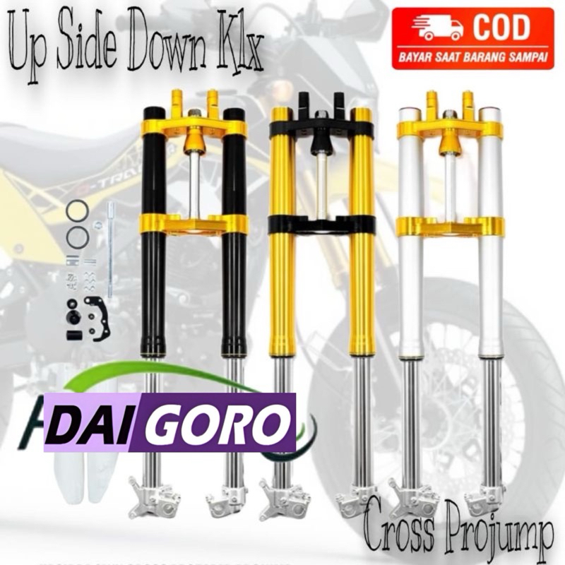 Jual USD Klx Up Side Down Shock Depan Klx Crf Cross Trail Projump Real Jump Kualitas Terbaik ...