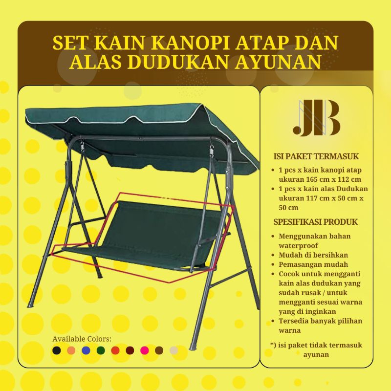 Jual NJB ONLINE STORE - SET KAIN ATAP AYUNAN DAN KAIN DUDUKAN AYUNAN ...