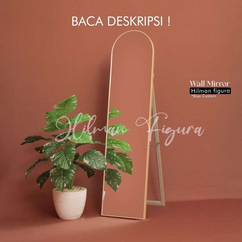 Jual KACA CERMIN STANDING MIRROR OVAL FULL BODI / CERMIN LANTAI UK ...