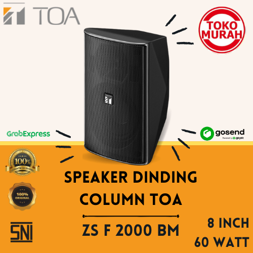 Jual Speaker Pasif Dinding/Column TOA ZS F 2000 BM 60 Watt 8 Inch High Impedance | Shopee Indonesia
