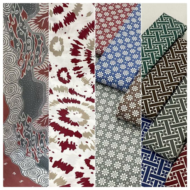 Jual kain TR Teteron rayon motif batik modern murah | Shopee Indonesia