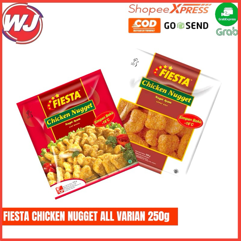 Jual FIESTA CHICKEN NUGGET ALL VARIAN 250g | Shopee Indonesia