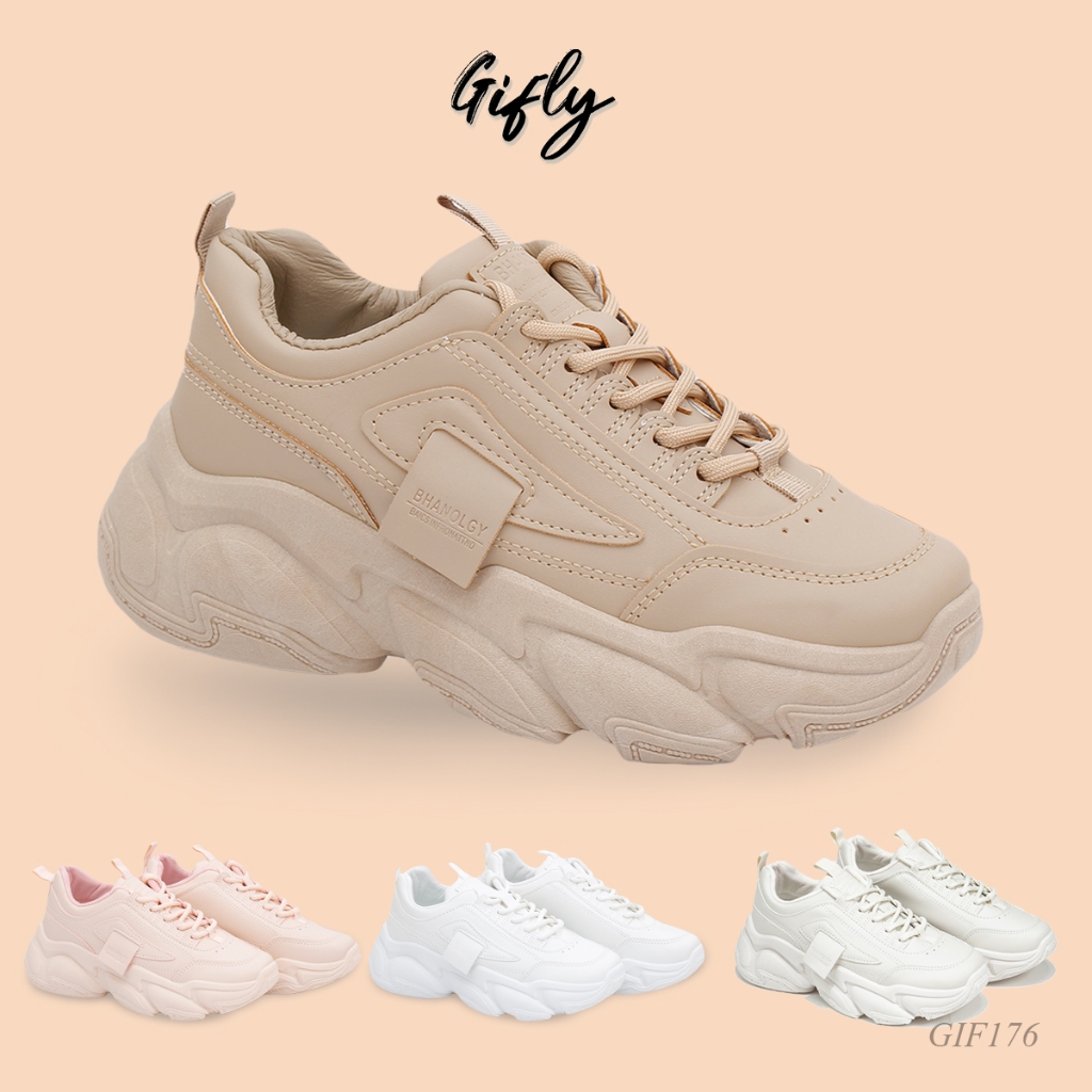 Jual Gifly Lalisa Sepatu Sneakers Putih Hitam Wanita Sport Shoes White ...