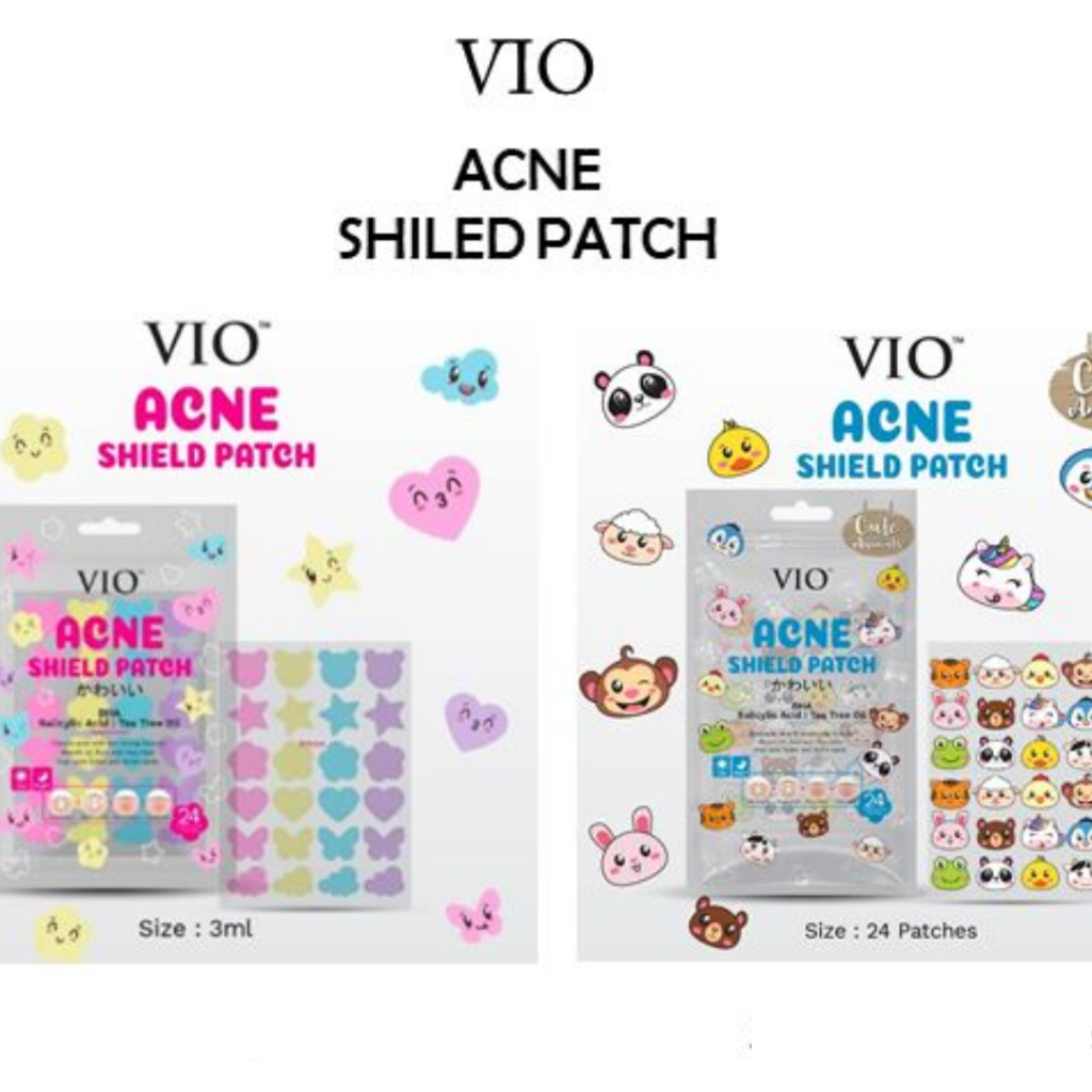 Jual VIO ACNE SHIELD PATCH DAY NIGHT 24 HYDROCOLLOID PATCHES ECER ...