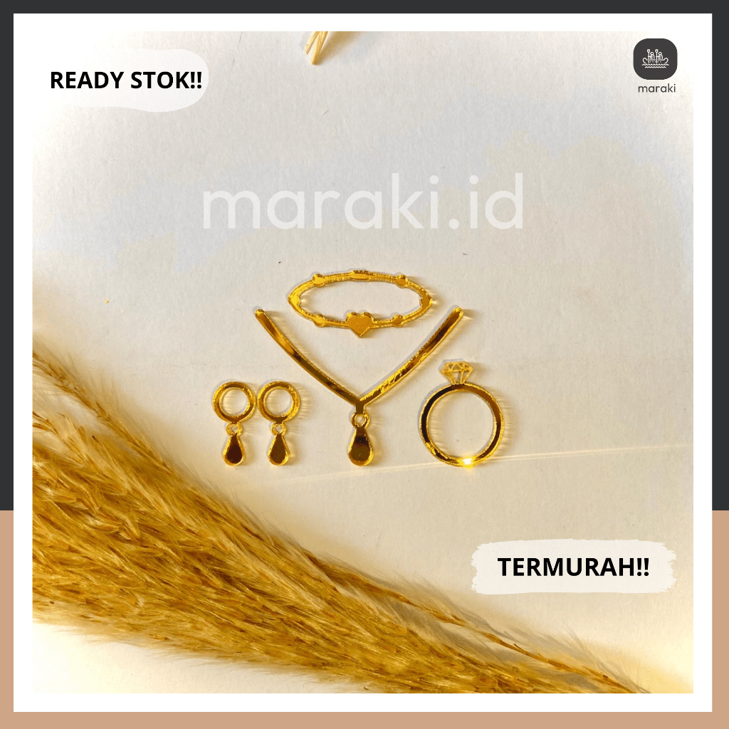 Jual 1 SET PERHIASAN MAHAR Replika | Replika Perhiasan Mahar | Dekorasi ...