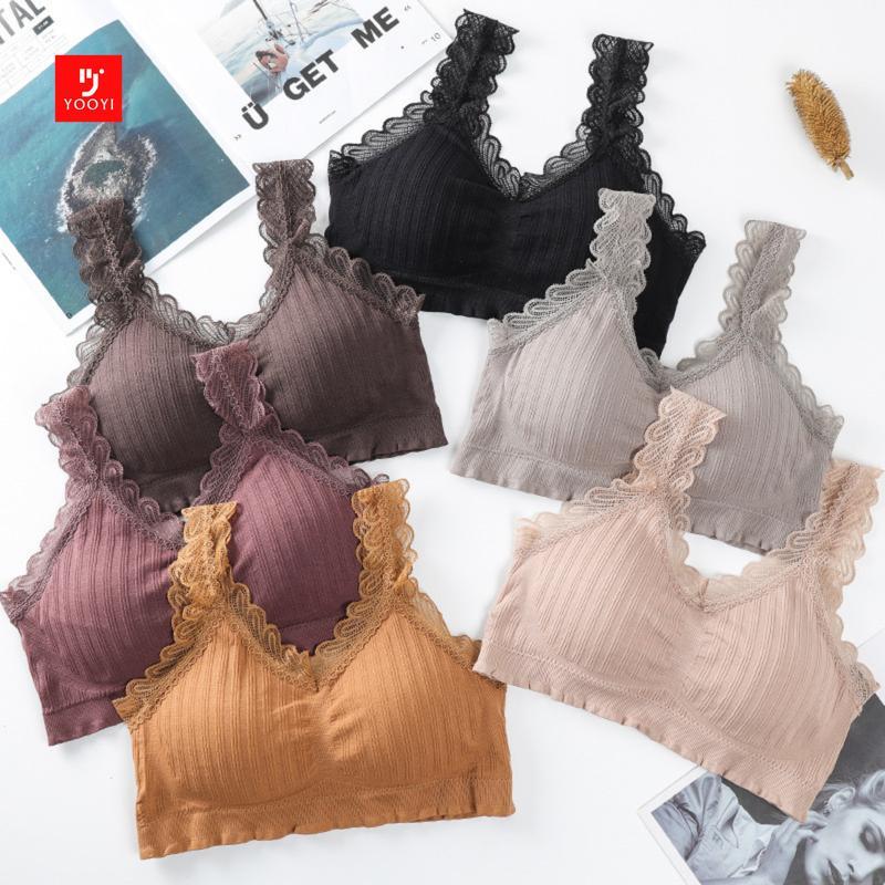 Jual Yooyi Sport Bra Wanita Kekinian Tanpa Kawat Bh Perempuan Sexy Korean Style Buat Olahraga ...