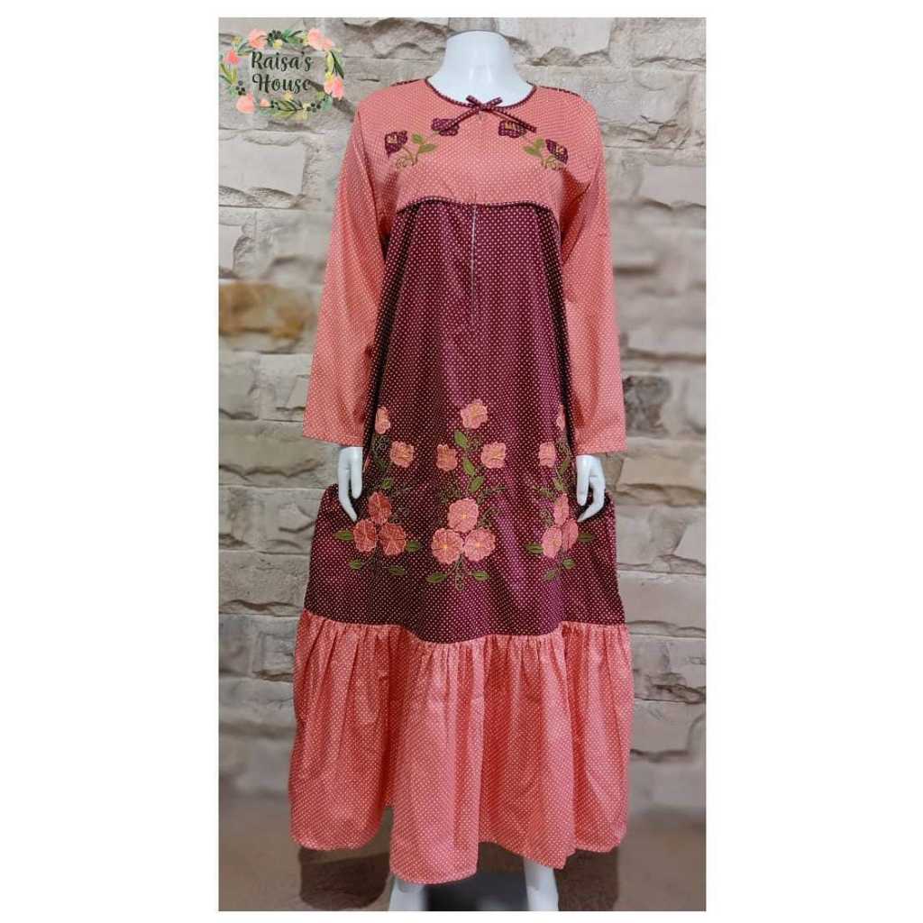 Jual DASTER LONGDRESS BORDIR KHAS MALANG - LENGAN PANJANG - REMPEL ...