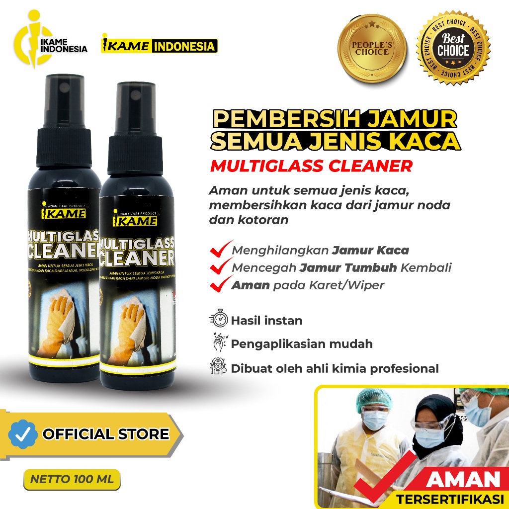 Jual Pembersih jamur kaca 100 ml / Pembersih jamur kaca IKAME original ...