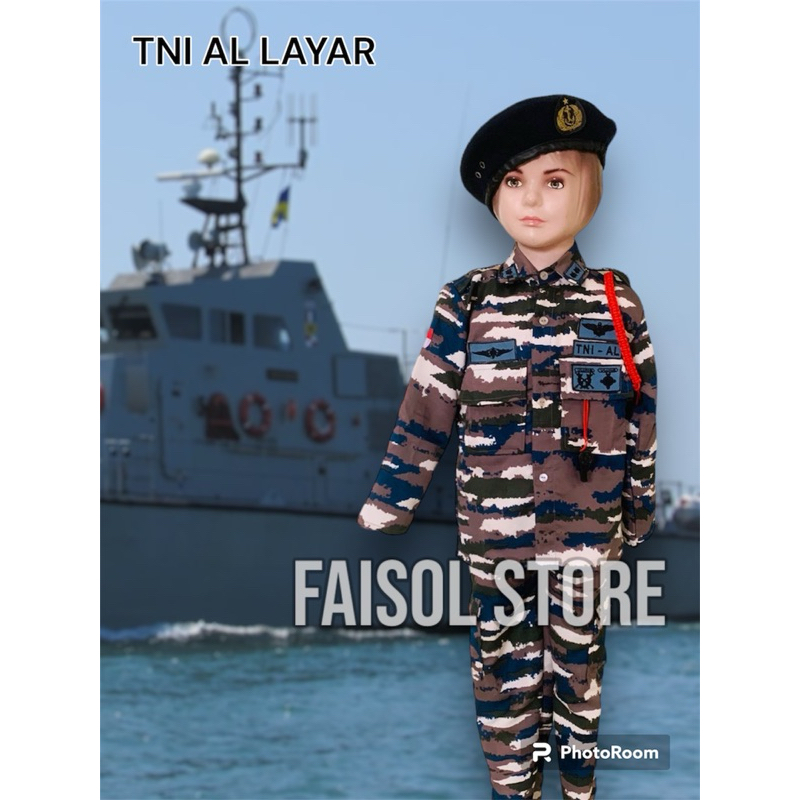 Jual Baju Loreng TNI AL putra, kostum TNI loreng AL anak putra | Shopee ...
