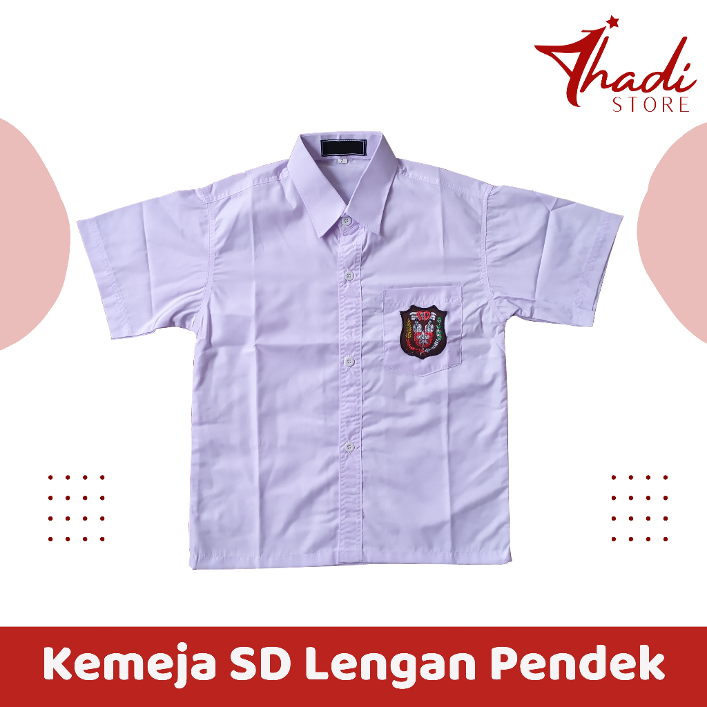 Jual Baju Seragam Sekolah SD Lengan Pendek Katun Teteron Kemeja Osis ...