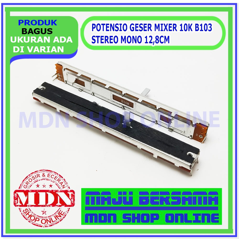 Jual potensio geser mixer 10k b10k b103 12,8cm stereo mono 1009g 1009n | Shopee Indonesia