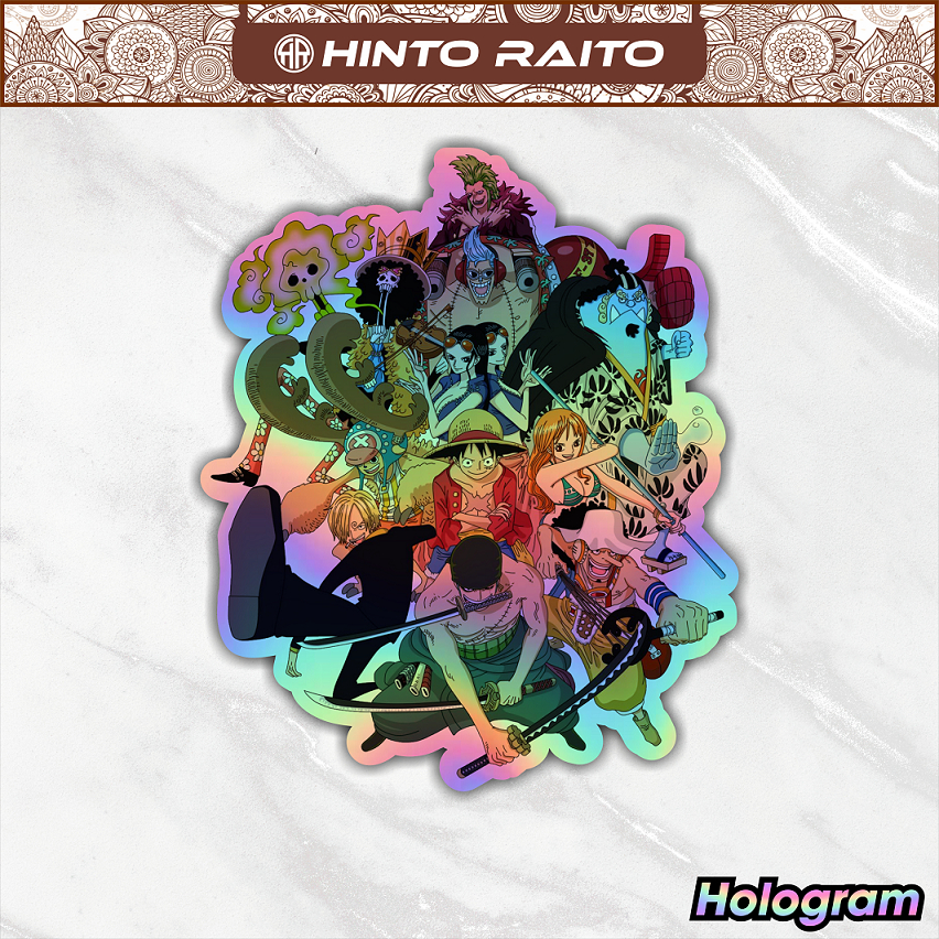Jual Stiker Anime One Piece Hologram - Sticker Anime Spesial Hologram ...