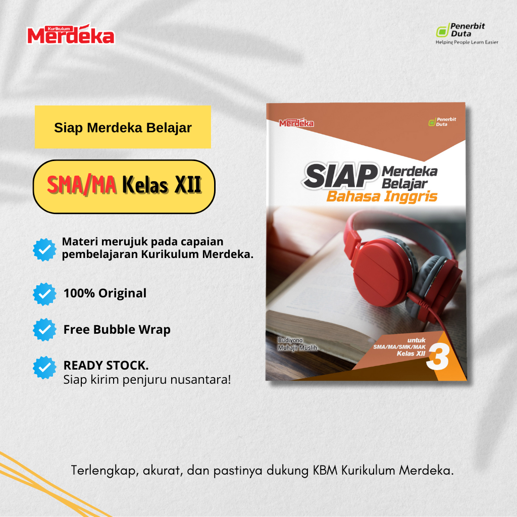 Jual SIAP Merdeka Belajar – Bahasa Inggris untuk SMA/MA Kelas XII | Shopee Indonesia