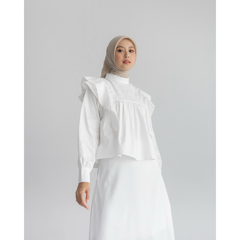 Jual Fwdaily - Thalia Blouse (Raya Collection- Blouse Ruffle Wanita ...