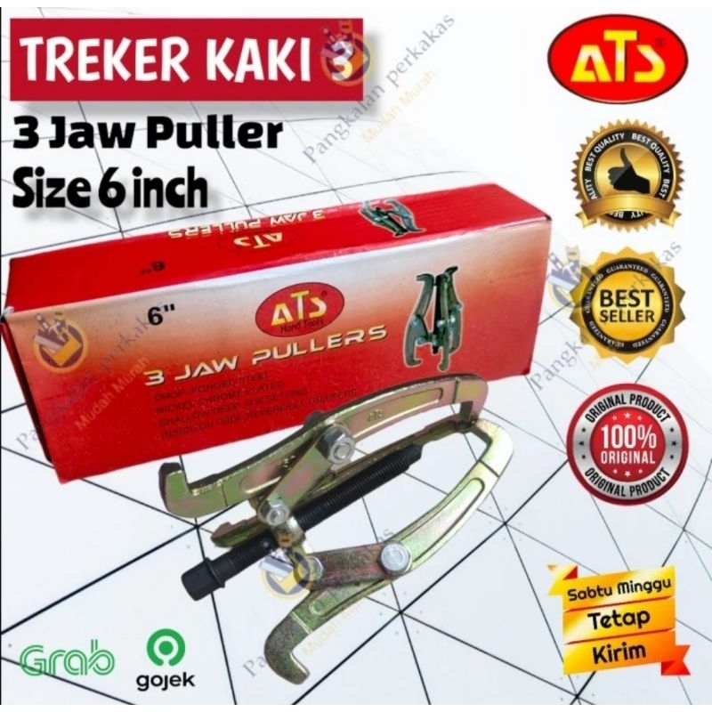 Jual TREKER ATS 6" INCH / TRACKER TRECKER 3 JAW GEAR PULLER 3 KAKI ...