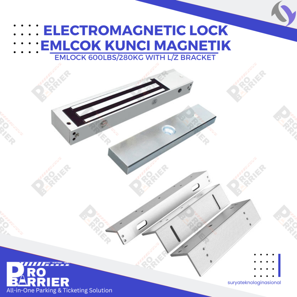 Jual EM Lock / Electromagnetic Lock / Kunci Magnetik 600lbs 280kg ...